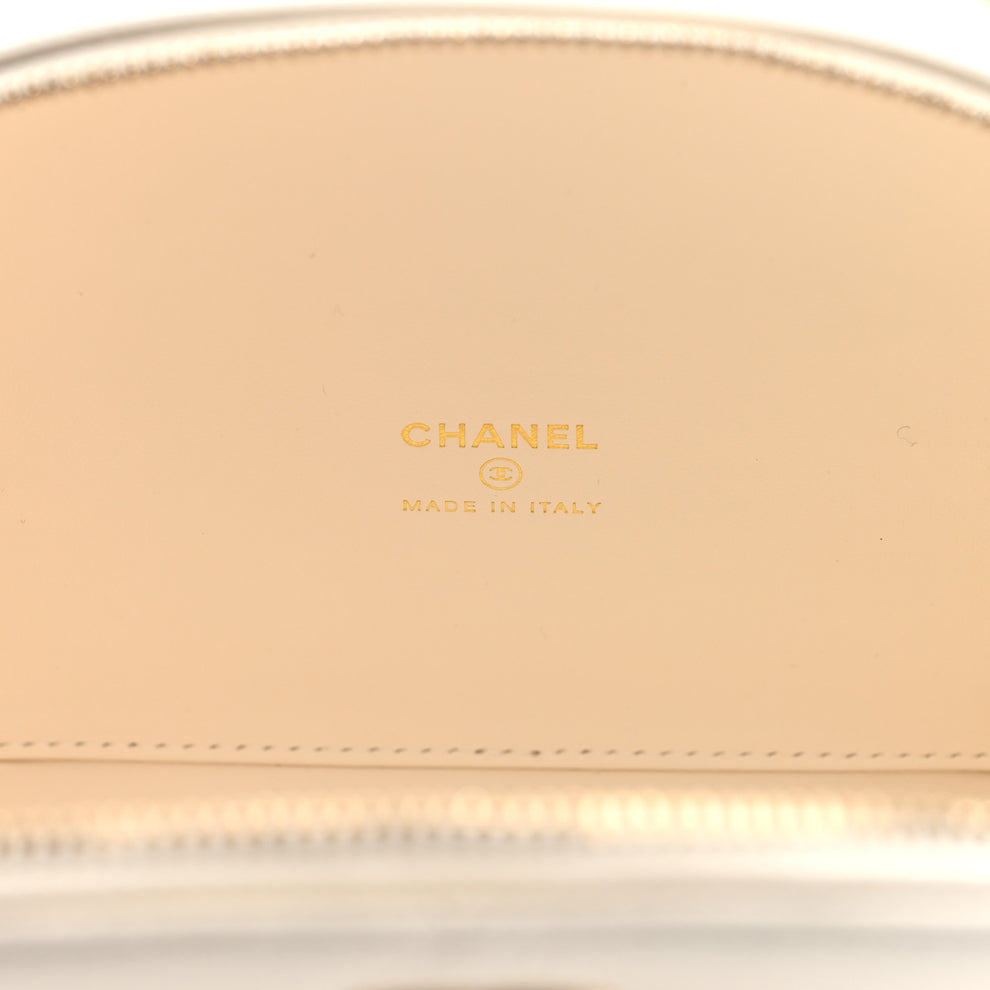 Chanel Grained Calfskin Quilted Top Handle Chain Clutch White 1878378 ...