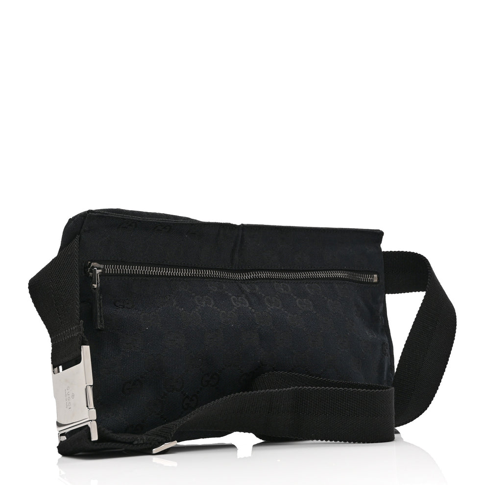 Gucci GG Monogram Double Pocket Belt Bag Black 1874106 – FASHIONPHILE