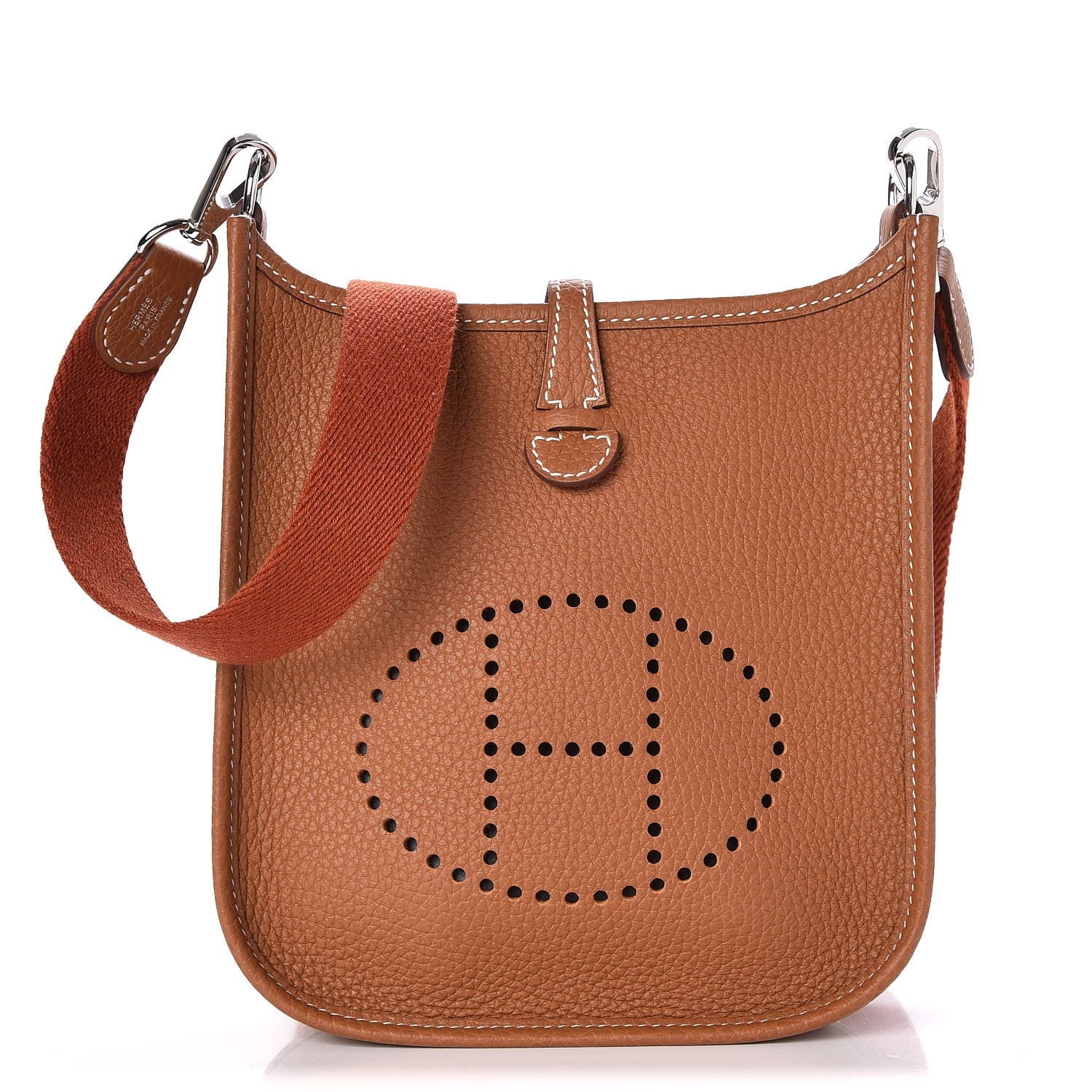 Hermes Taurillon Clemence Amazone Evelyne TPM Gold Cuivre 248375 ...