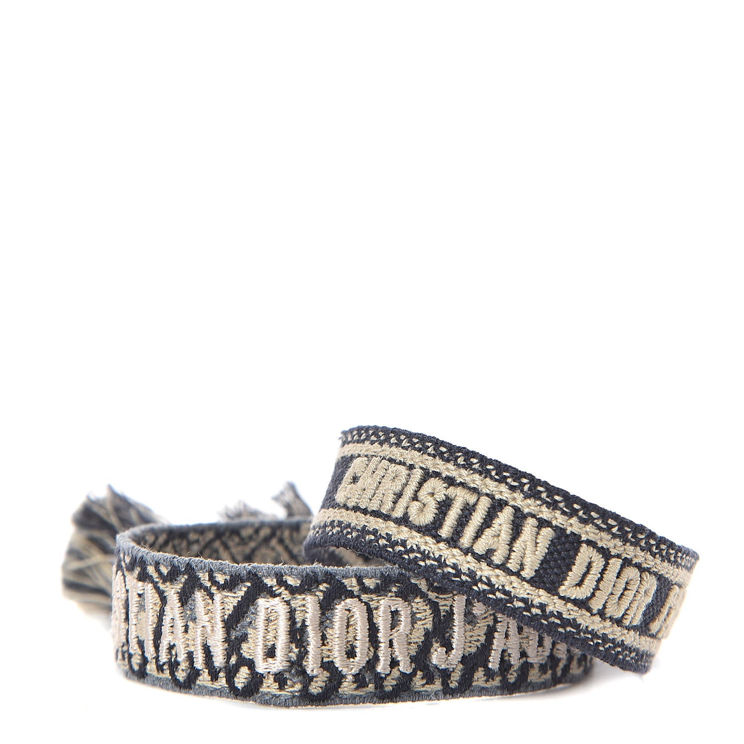 Christian Dior Woven Cotton J'Adior Friendship Bracelet Set Navy 528327 ...