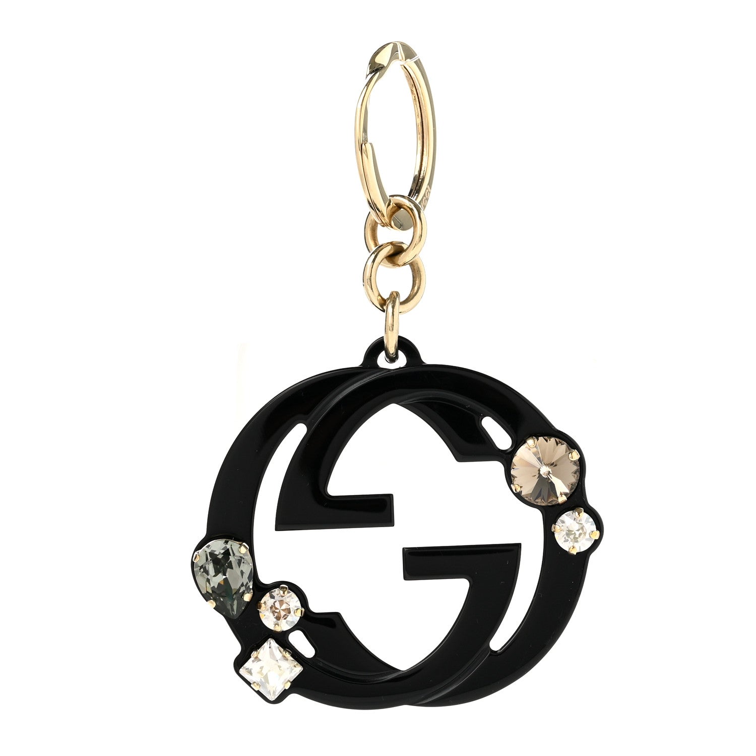 Gucci Wood Interlocking GG Key Charm Black 1160358 – FASHIONPHILE