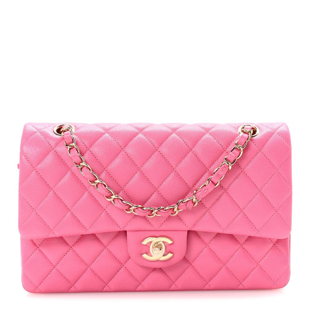 Chanel Caviar Quilted Medium Double Flap Pink 1801226 – FASHIONPHILE