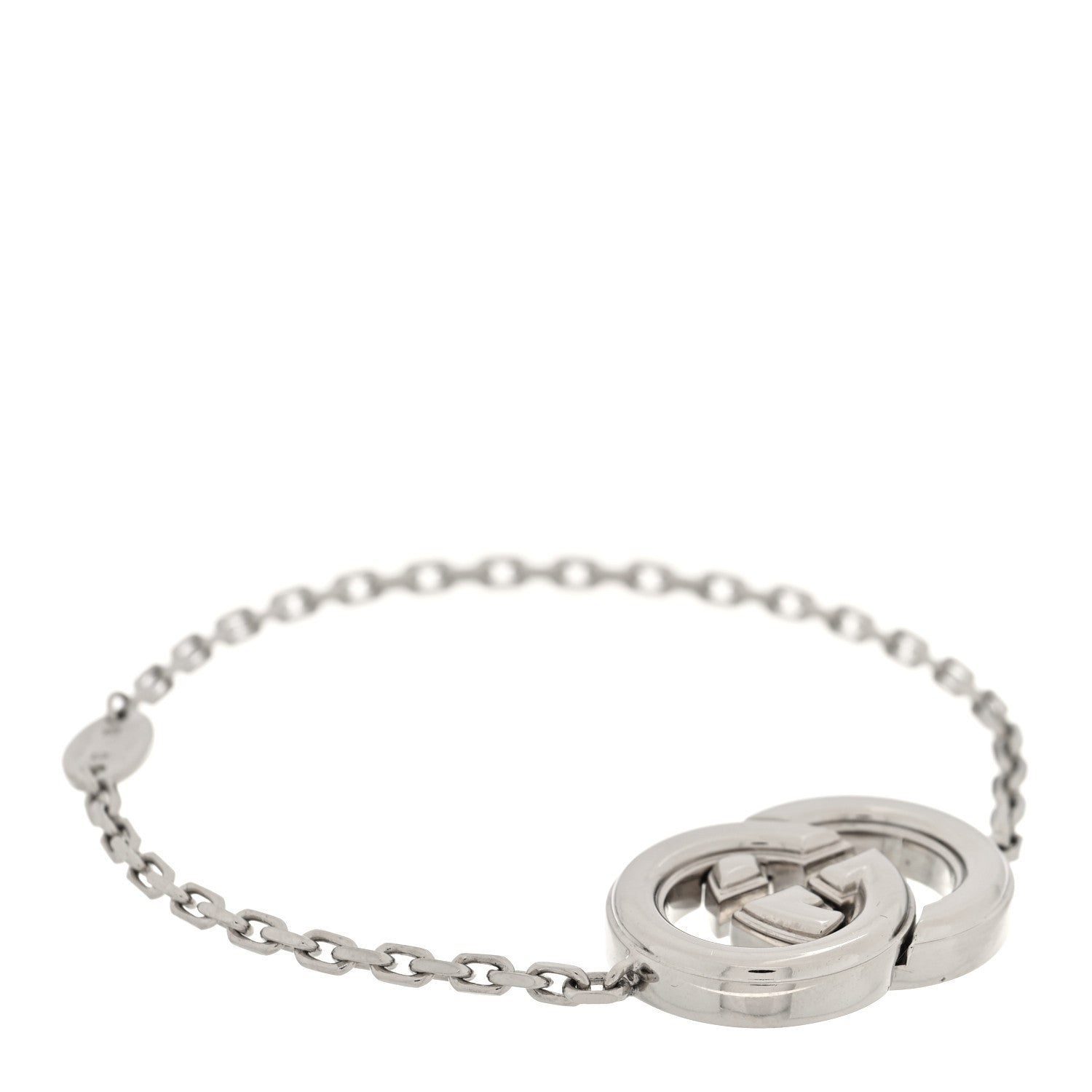 Gucci Silver Interlocking GG Bracelet S 1754825 – FASHIONPHILE