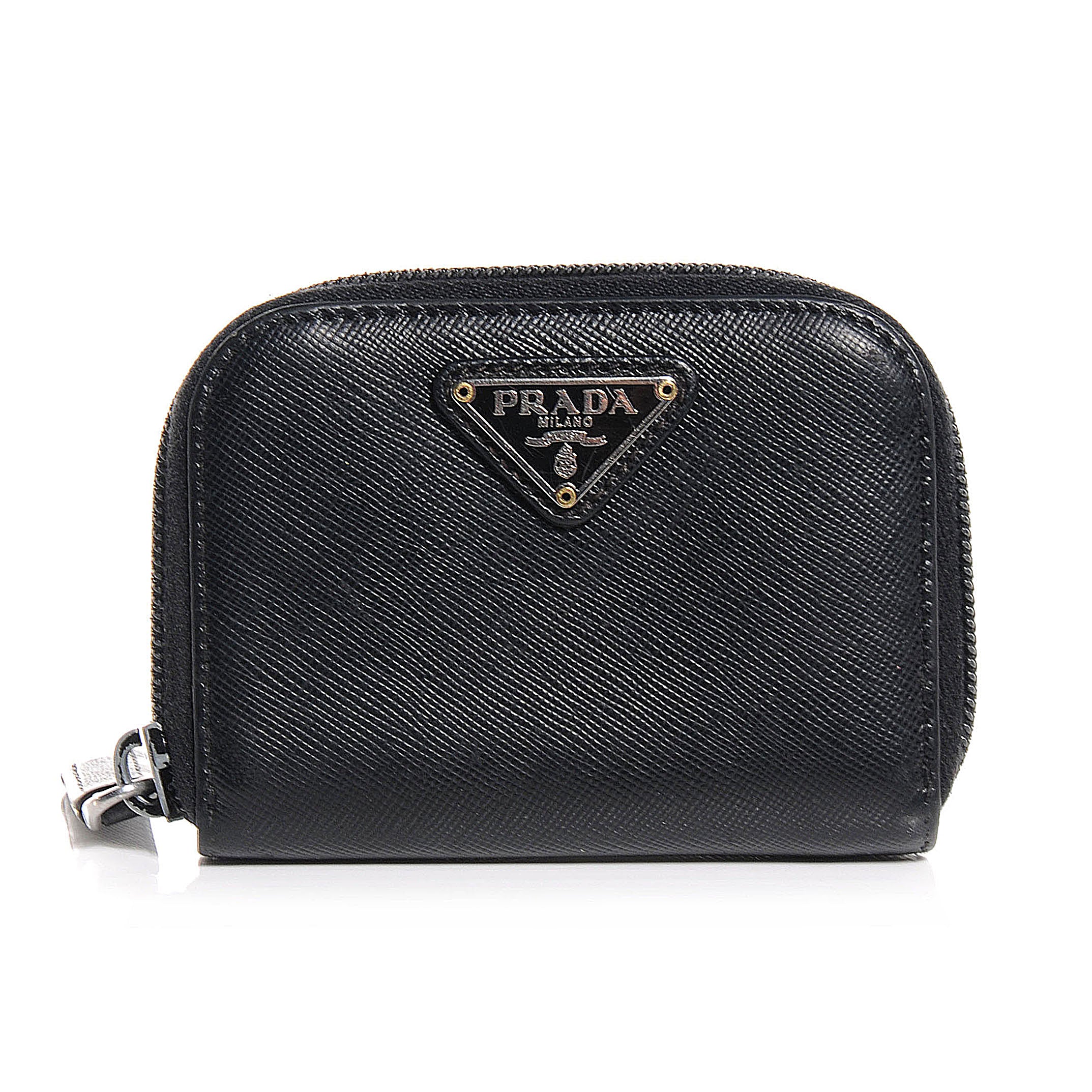 Prada Saffiano Coin Purse Black 56117 – FASHIONPHILE