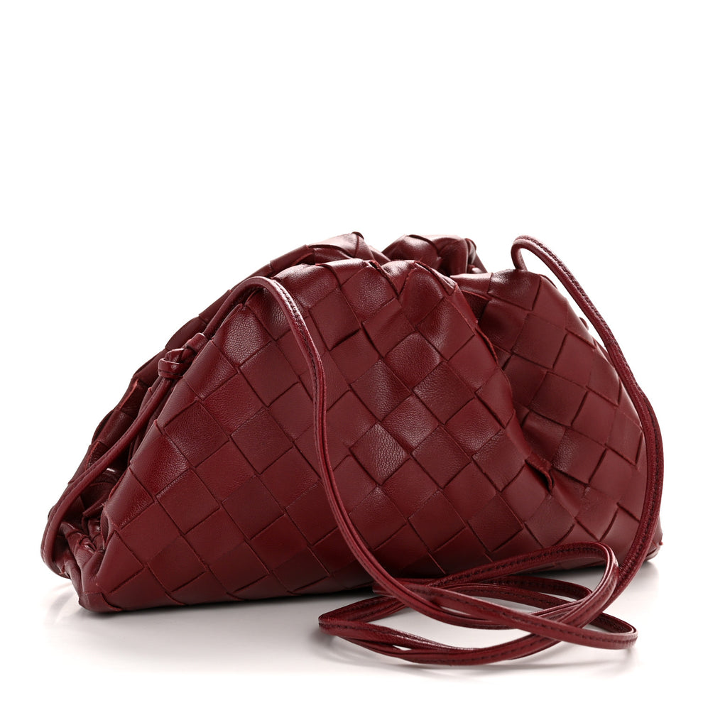Bottega Veneta Nappa Intrecciato The Mini Pouch Bordeaux 1782935 ...