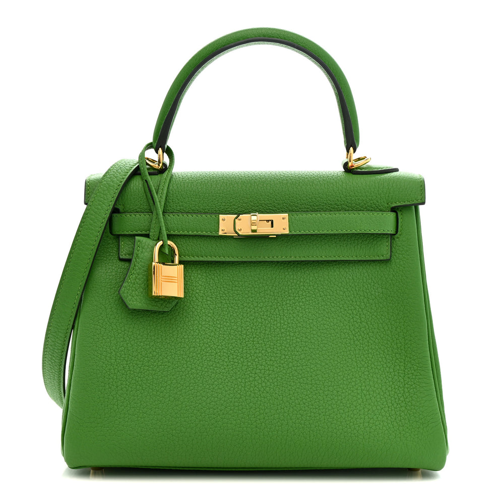 Hermes Togo Kelly Retourne 25 Vert Yucca 1801215 – FASHIONPHILE