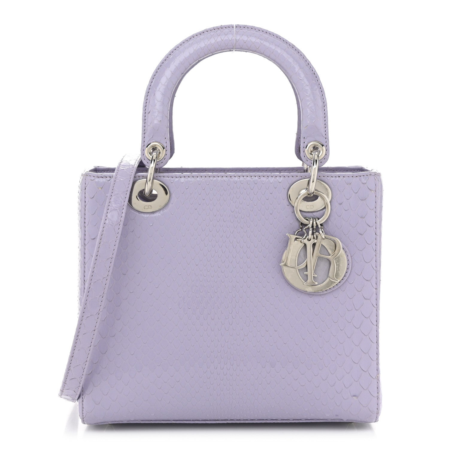 Christian Dior Snakeskin Medium Lady Dior Lilas 1760194 – FASHIONPHILE