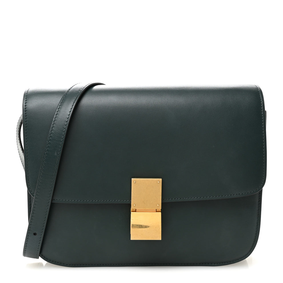 Celine Box Calfskin Medium Classic Box Flap Bag Amazone 1781826 ...