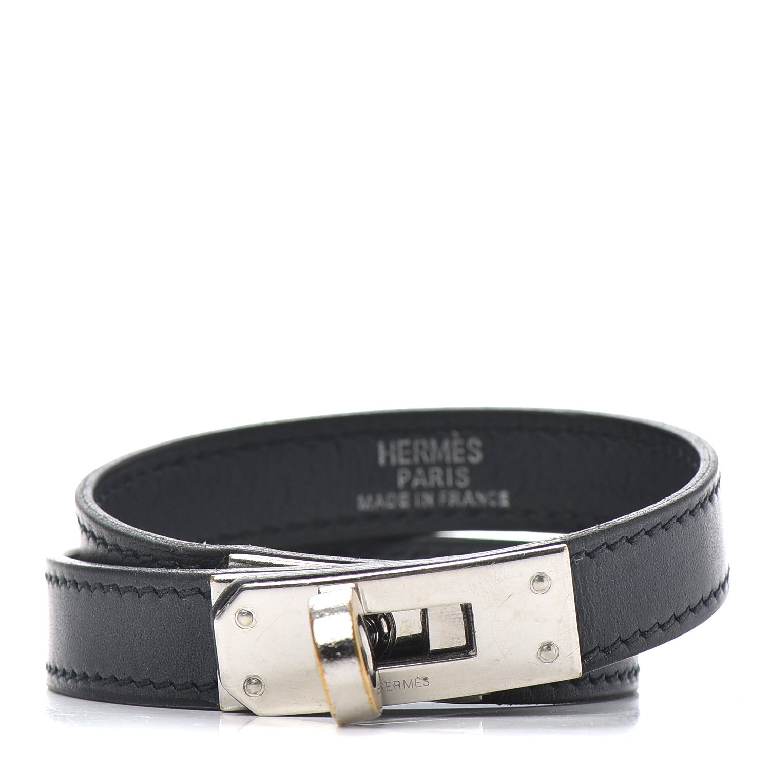 Hermes Chamonix Kelly Double Tour Bracelet T3 Black 759466 – FASHIONPHILE