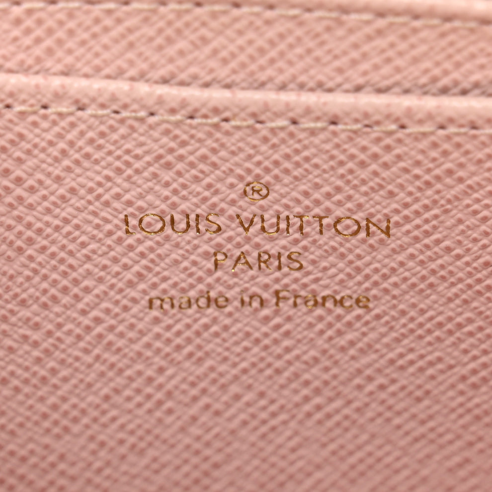 Louis Vuitton Damier Azur Zippy Coin Purse Rose Ballerine 1738343 ...