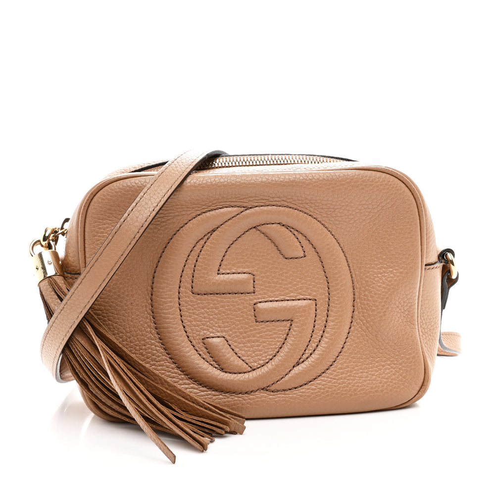Gucci Pebbled Calfskin Small Soho Disco Bag Rose Beige 1865760 ...