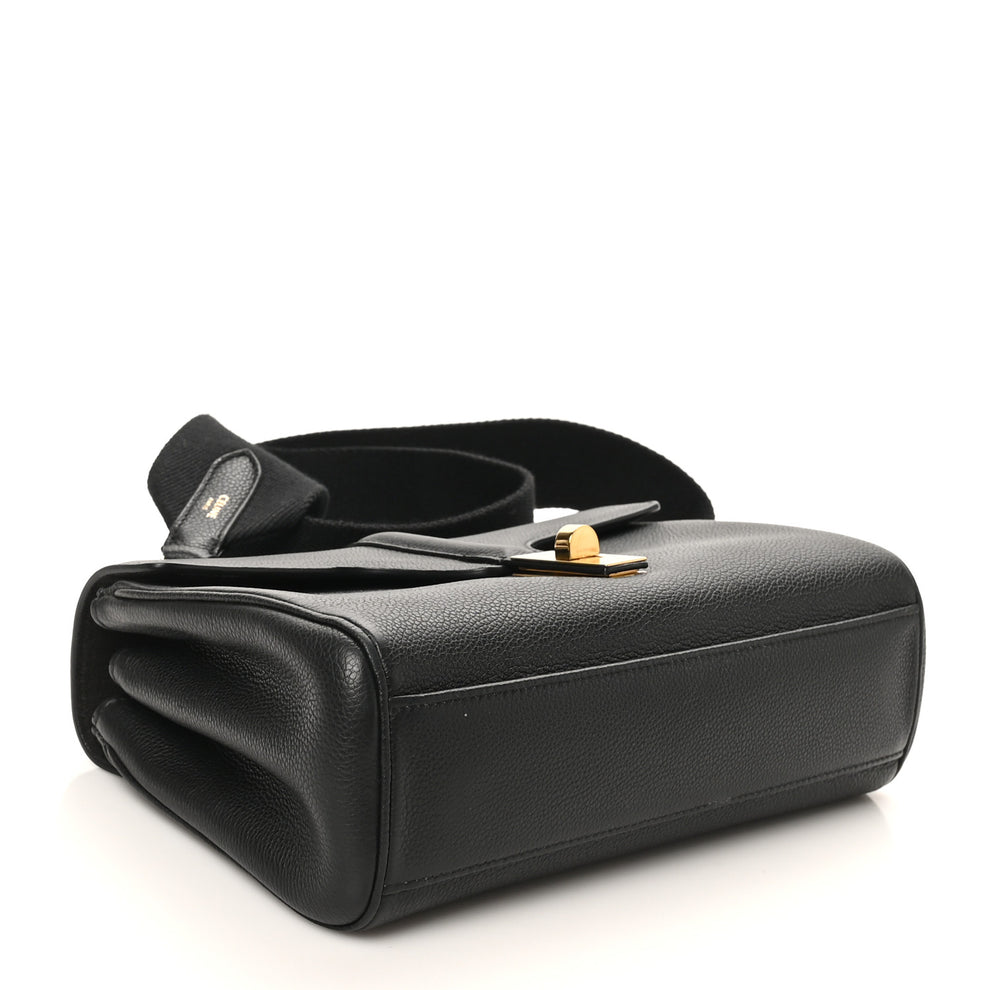 Celine Grained Calfskin Teen Soft 16 Shoulder Bag Black 1791339 ...