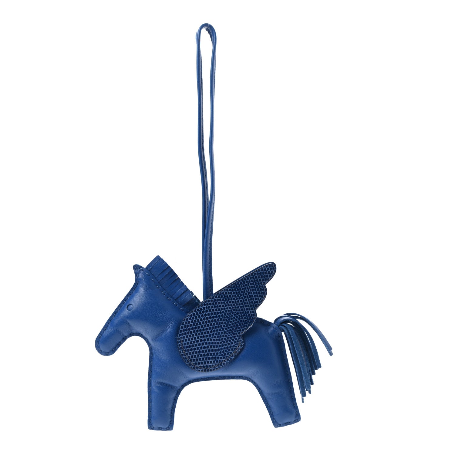 Hermes Milo Lambskin Lizard Touch Grigri Rodeo Pegase Horse Bag Charm ...