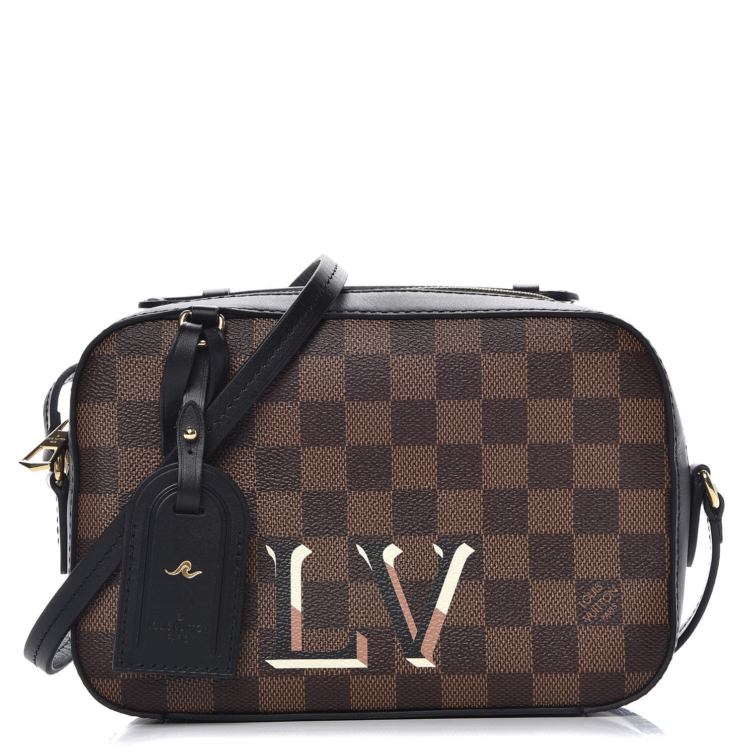 Louis Vuitton Damier Ebene Santa Monica Black 484337 – FASHIONPHILE
