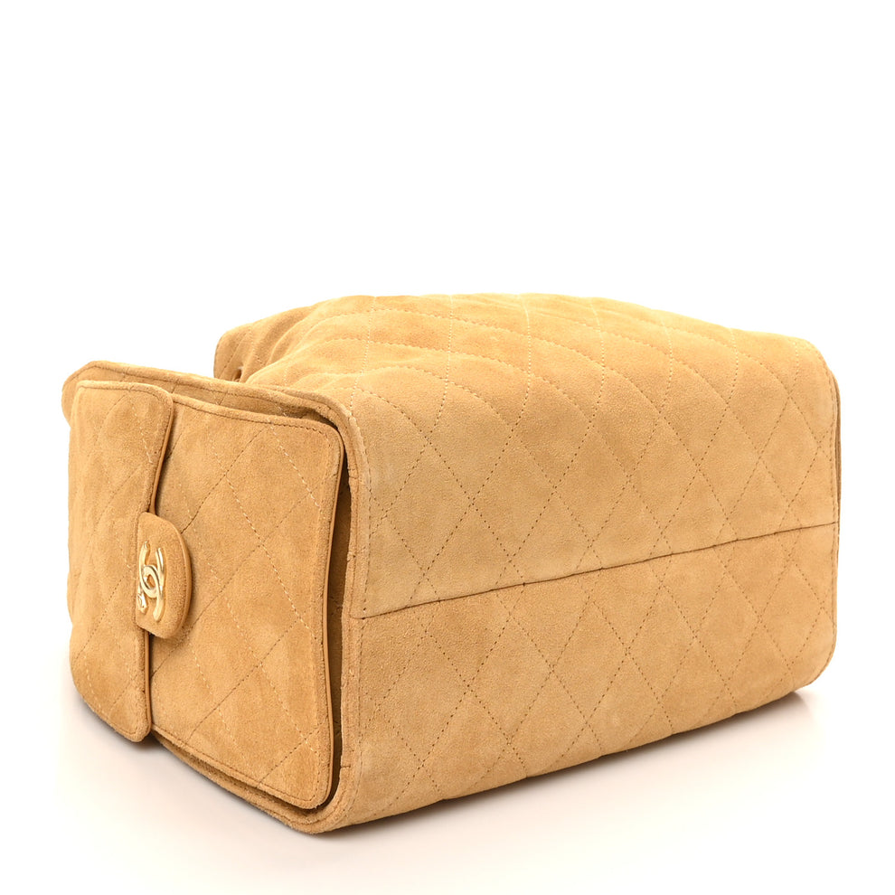 Chanel Suede Quilted Small Chanel 25 Handbag Beige 1790400 – FASHIONPHILE