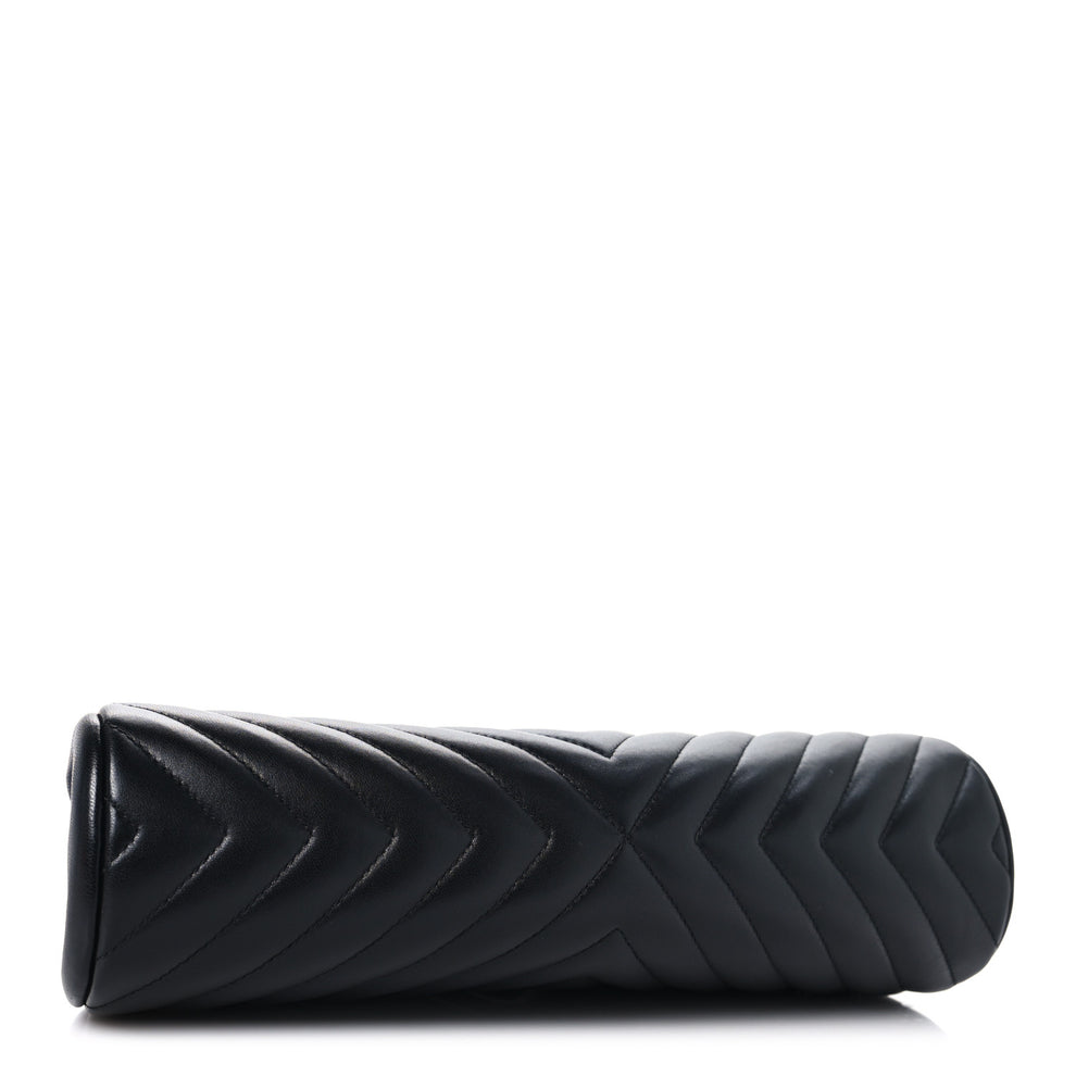 Chanel Lambskin Chevron Quilted Timeless Clutch So Black 1782759 ...