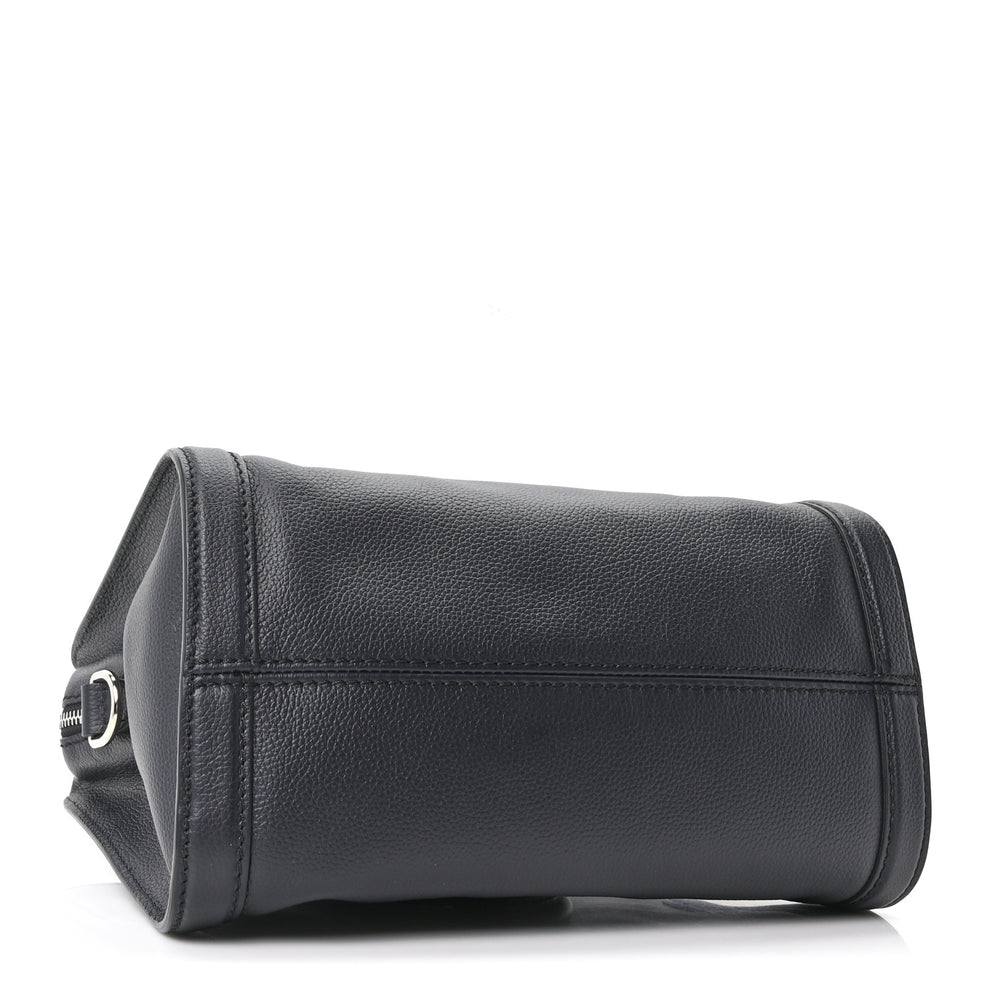 Alexander McQueen Pebbled Calfskin Small Skull Padlock Zip Around Tote ...