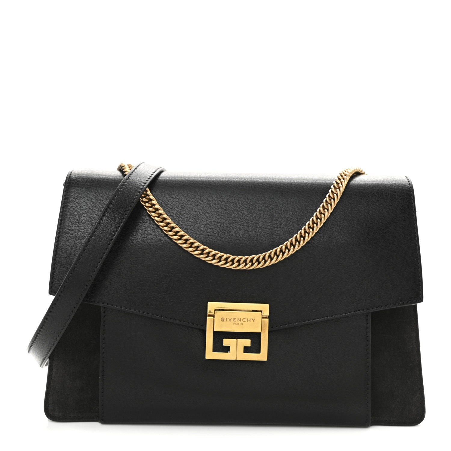 Givenchy Sugar Goatskin Medium GV3 Shoulder Bag Black 1753971 ...