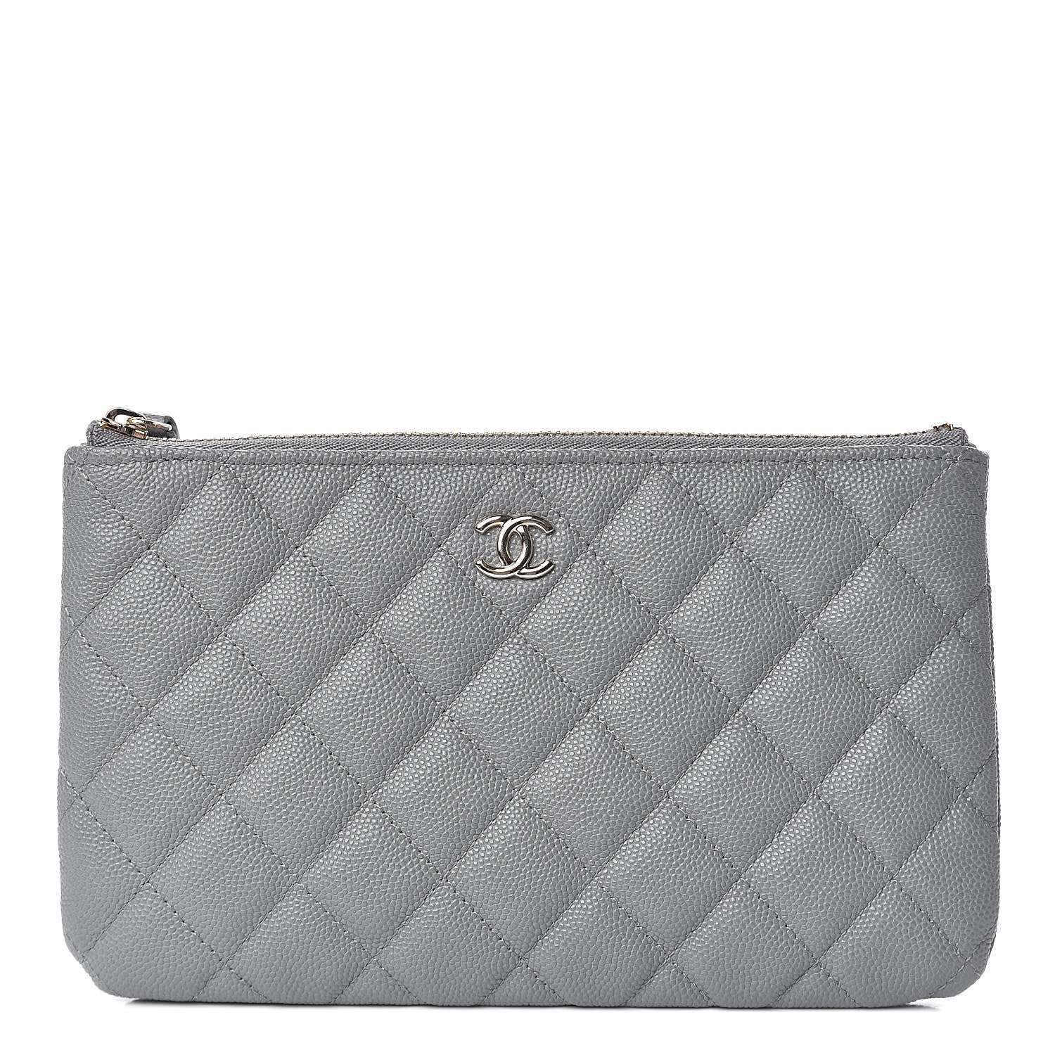 Chanel Caviar Quilted Cosmetic Case Grey 484767 – FASHIONPHILE