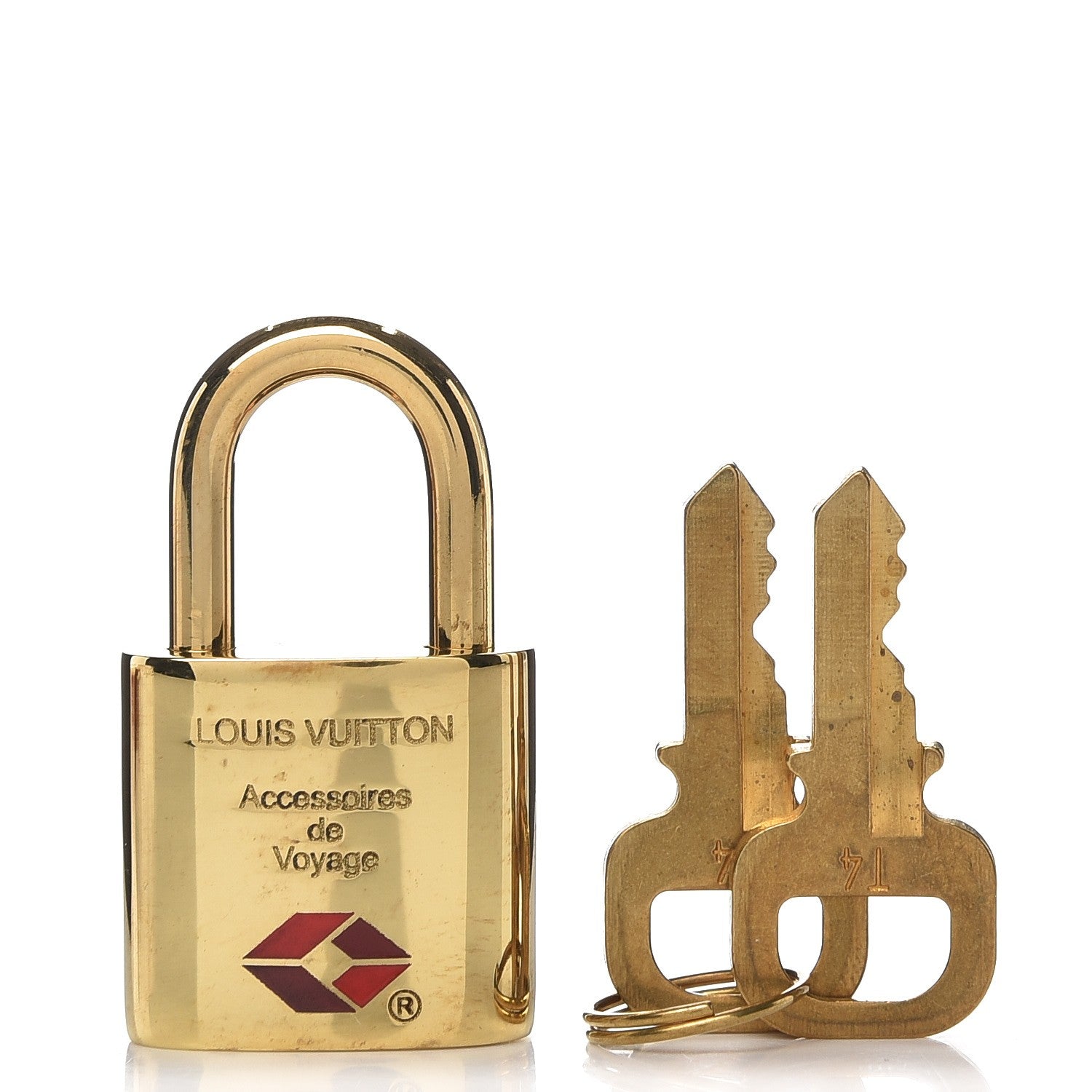 Louis Vuitton Brass TSA Lock and Key Set 007 238201 – FASHIONPHILE
