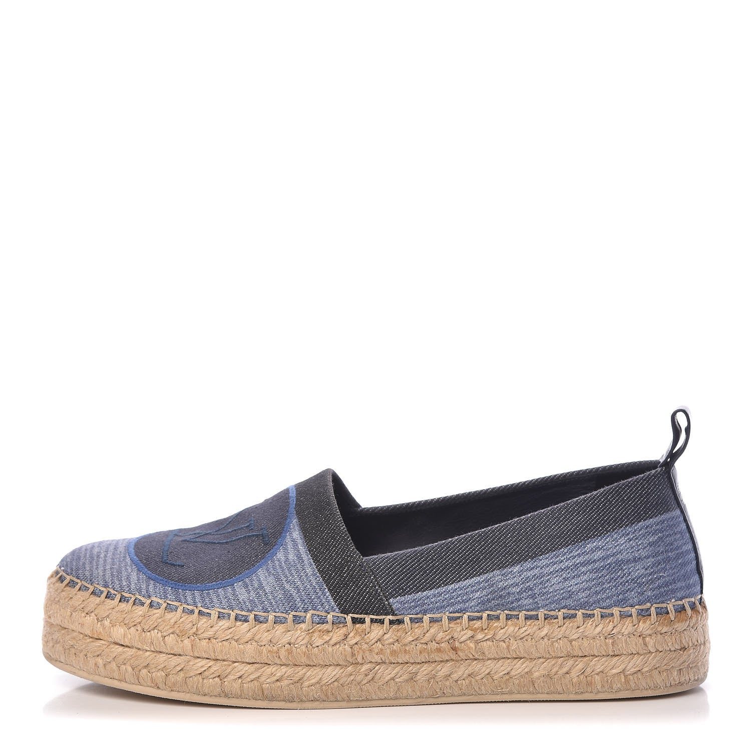 Louis Vuitton Canvas Blue Shore Espadrille Flats 38 Marine 459255 ...