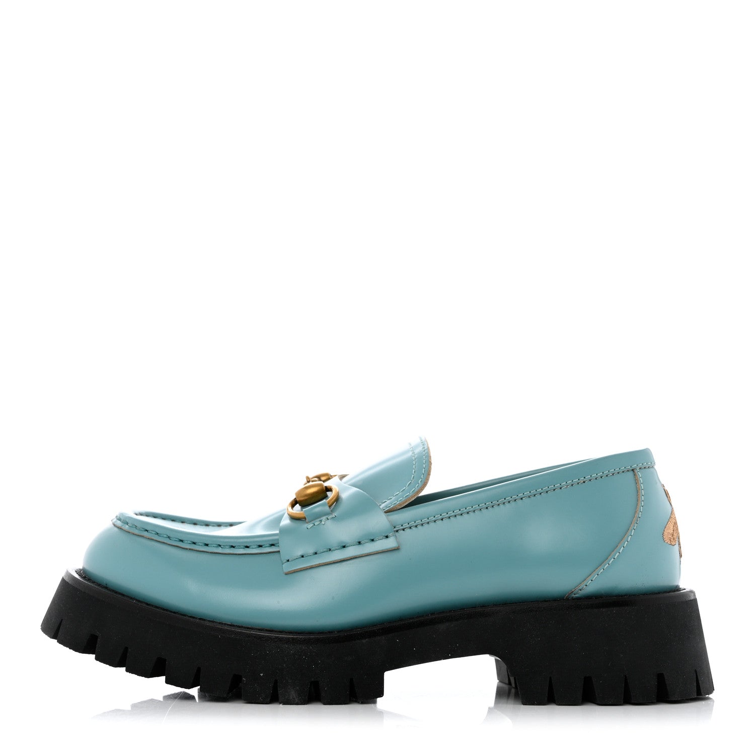 Gucci Cordovan Lux Womens Harald Horsebit 25mm Platform Loafers 38.5 ...