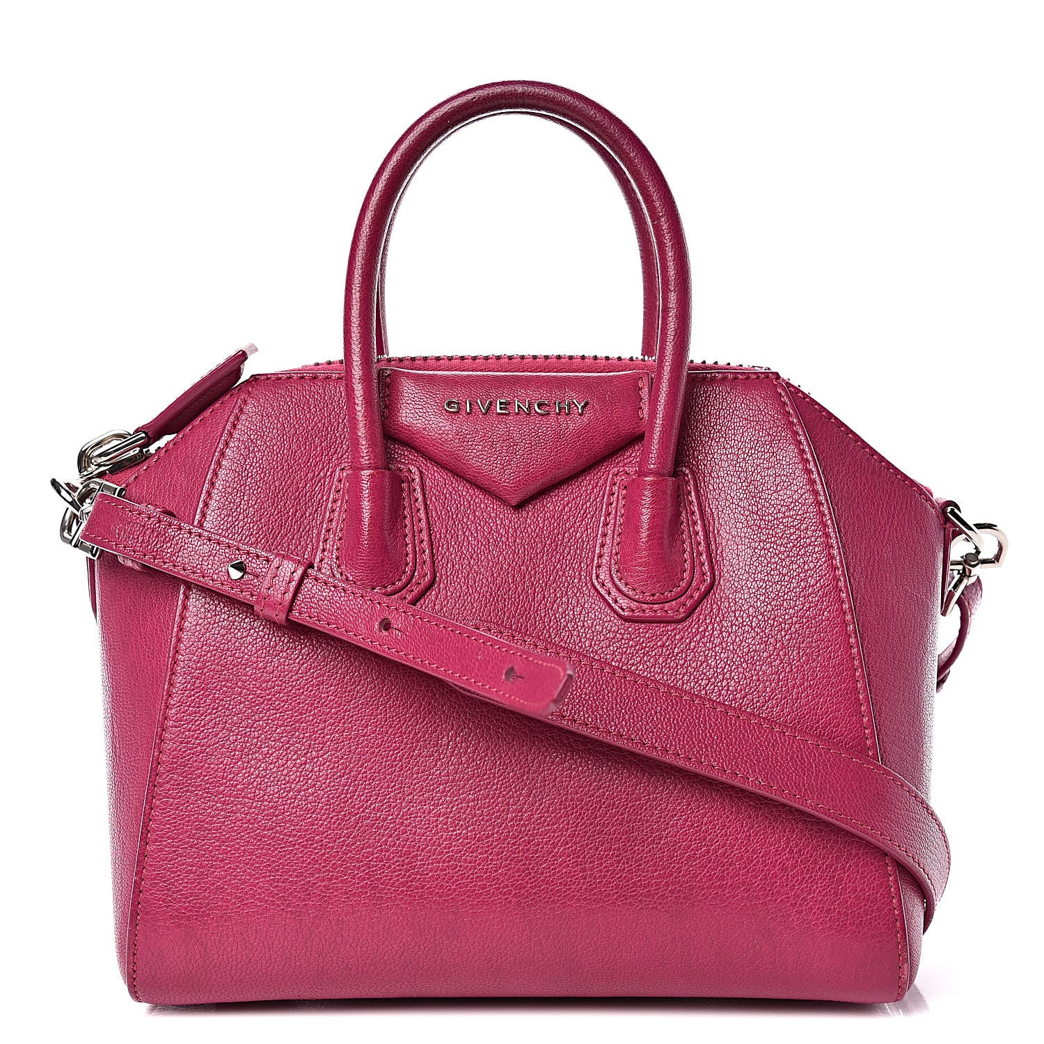 Givenchy Sugar Goatskin Mini Antigona Fig Pink 427575 – FASHIONPHILE