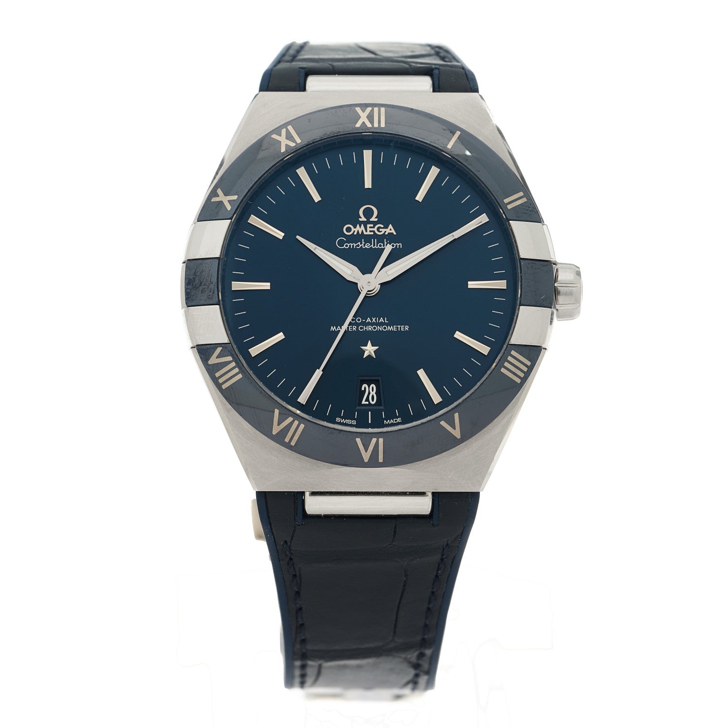 Omega Stainless Steel Alligator 41mm Constellation Co-axial Master ...