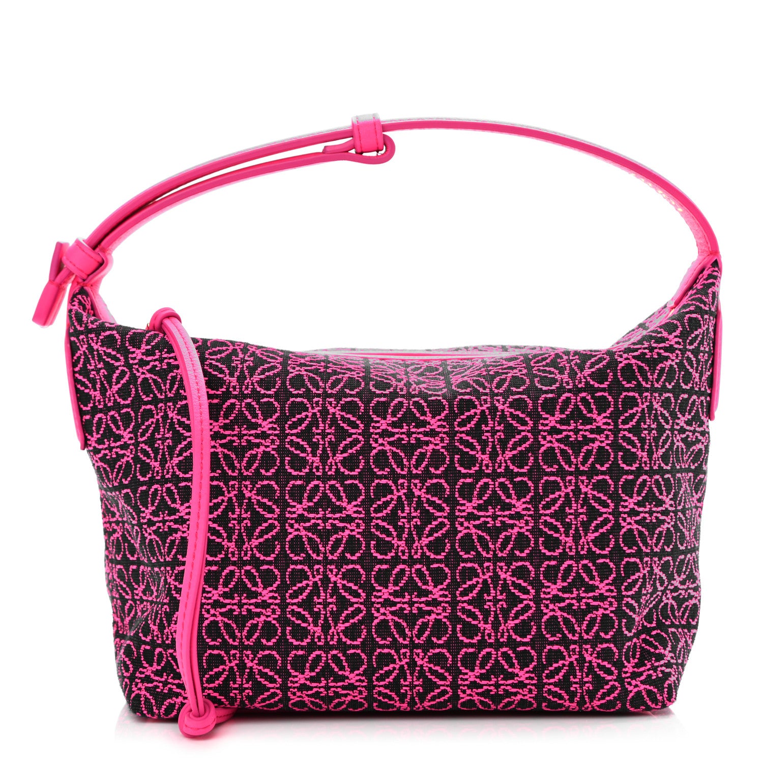 Loewe Jacquard Anagram Calfskin Small Cubi Bag Pink 1073345 – FASHIONPHILE