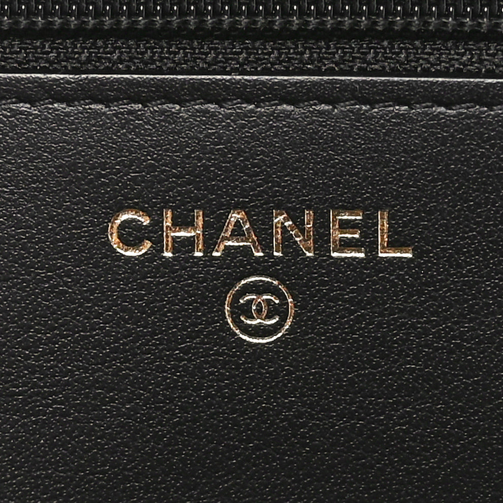 Chanel Caviar Quilted CC Filigree Wallet On Chain WOC Black 1773287 ...