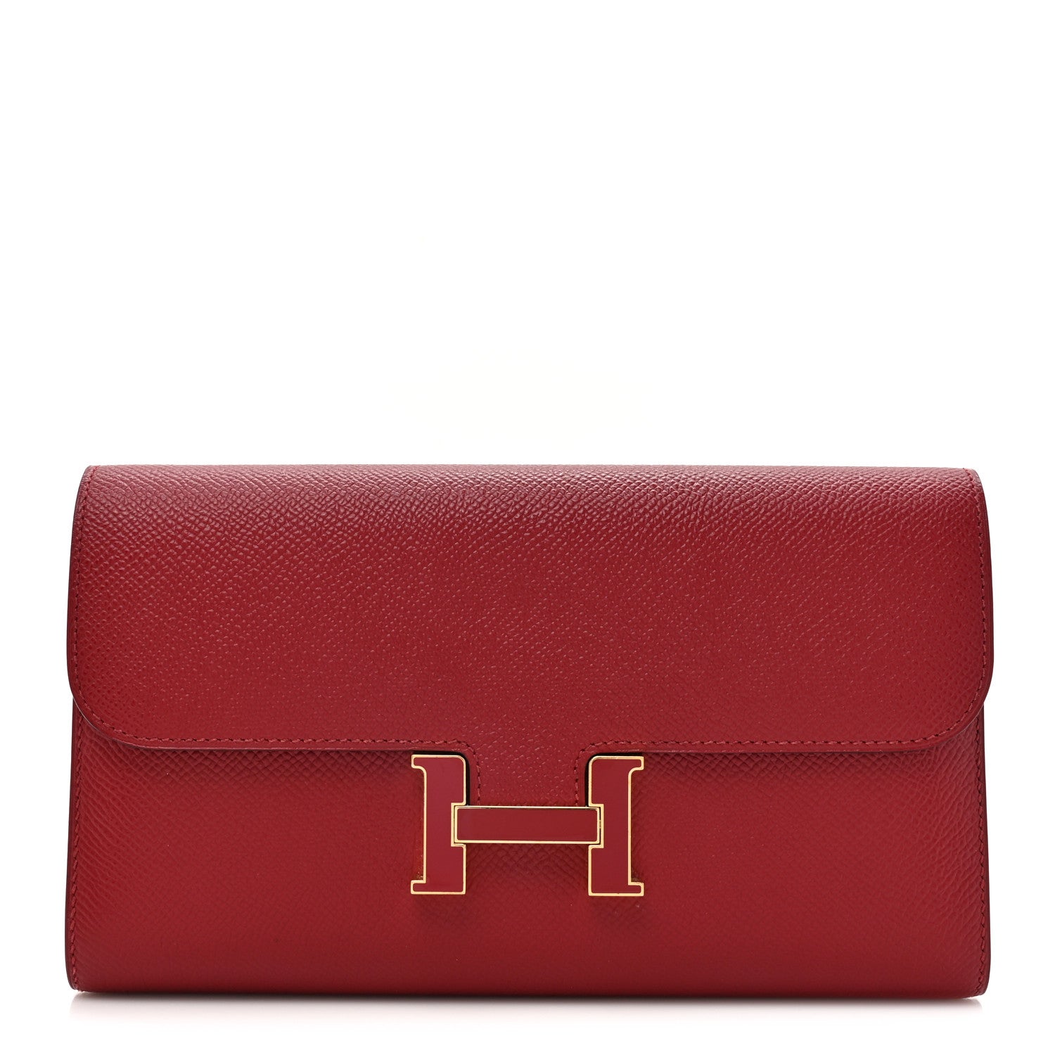 Hermes Epsom Constance Long Wallet Rouge Grenat 1601681 – FASHIONPHILE