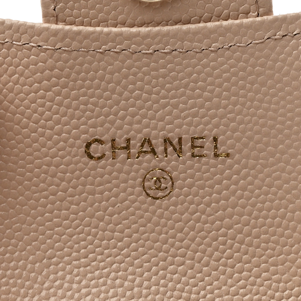 Chanel Caviar Quilted Mini Chain Belt Bag Light Beige 1768534 ...