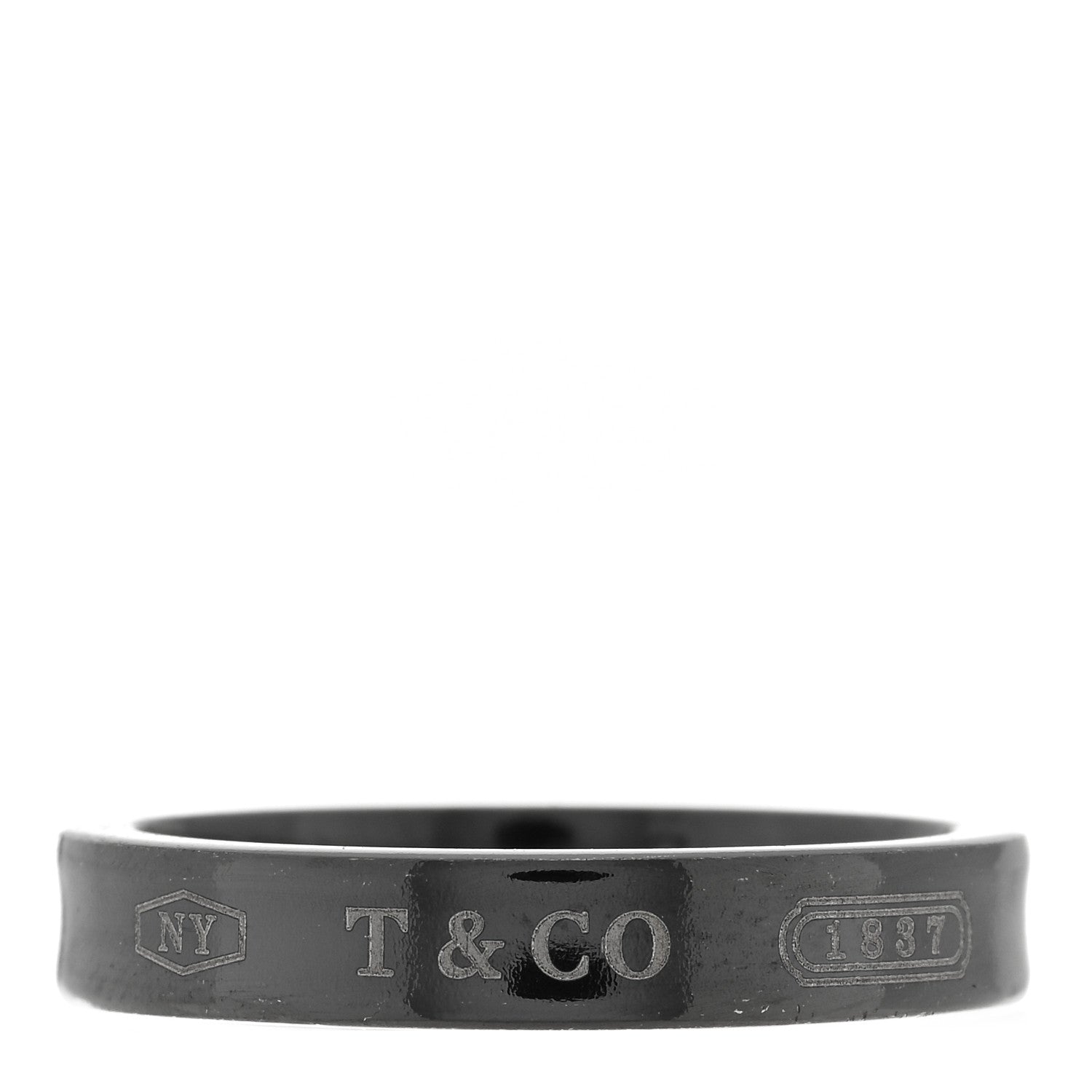 Tiffany Titanium 4mm Narrow 1837 Ring 56 7.5 1343676 – FASHIONPHILE