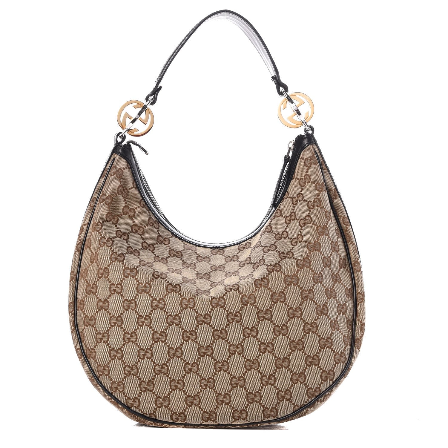 Gucci Monogram Medium GG Twins Hobo Black 271125 – FASHIONPHILE