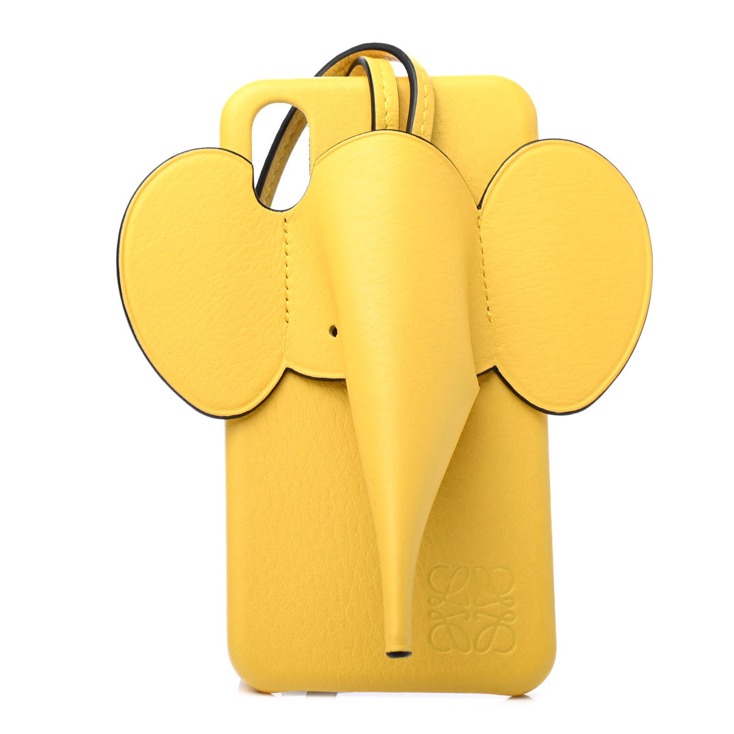 Loewe Calfskin Elephant Iphone X/XS Case Yellow 822691 – FASHIONPHILE