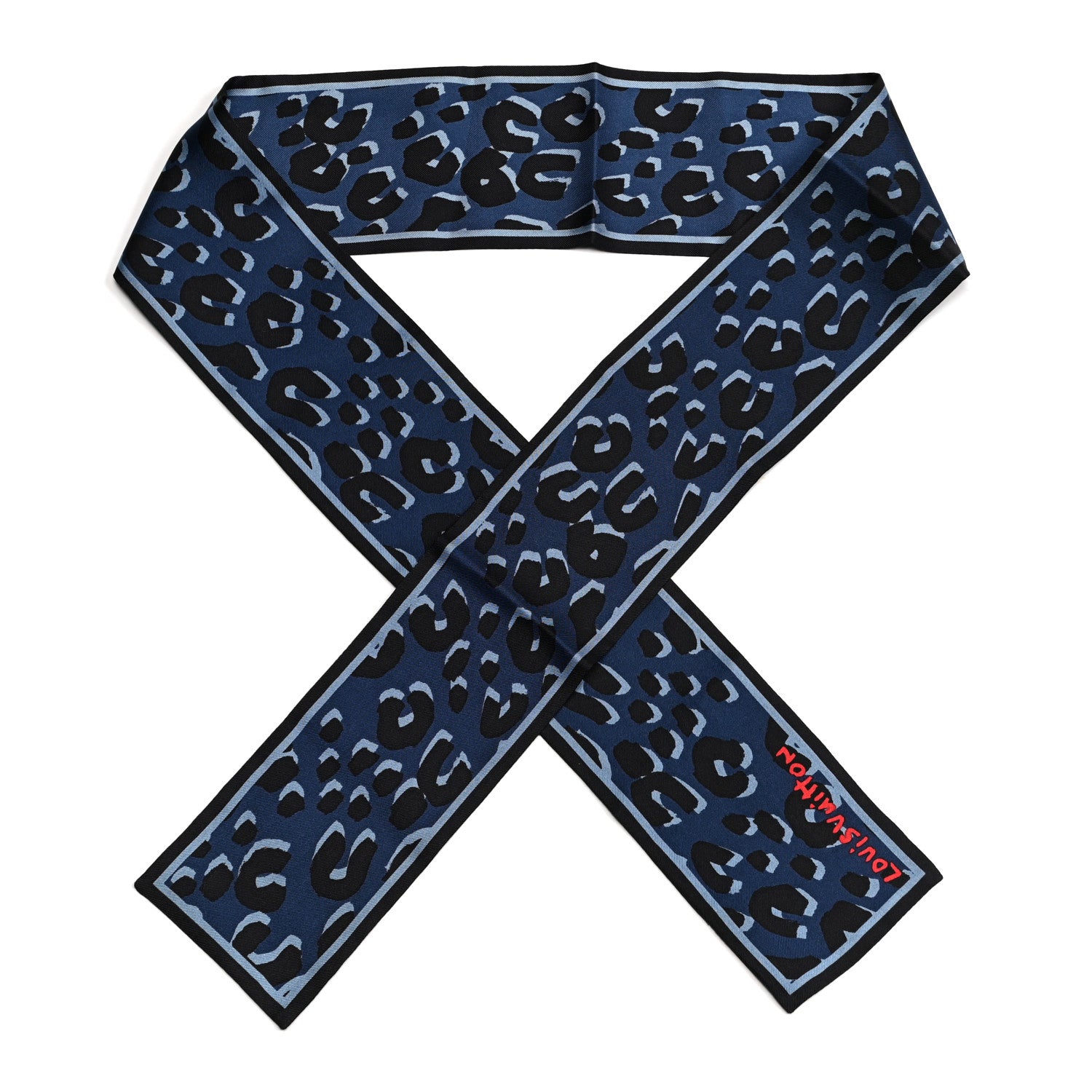 Louis Vuitton Silk Leopard Bandeau Blue 1040260 – FASHIONPHILE
