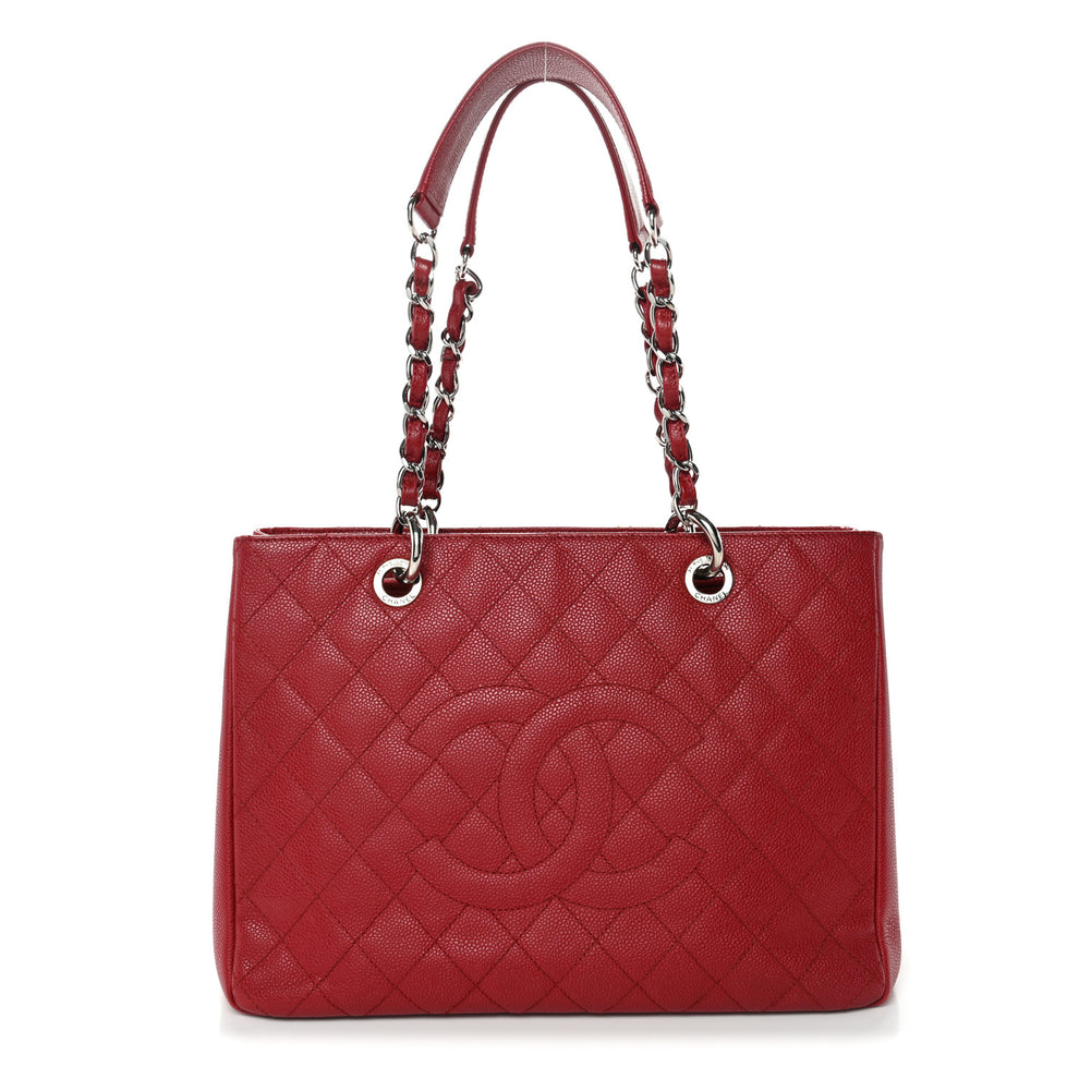Chanel Caviar Quilted Grand Shopping Tote GST Red 1875571 – FASHIONPHILE