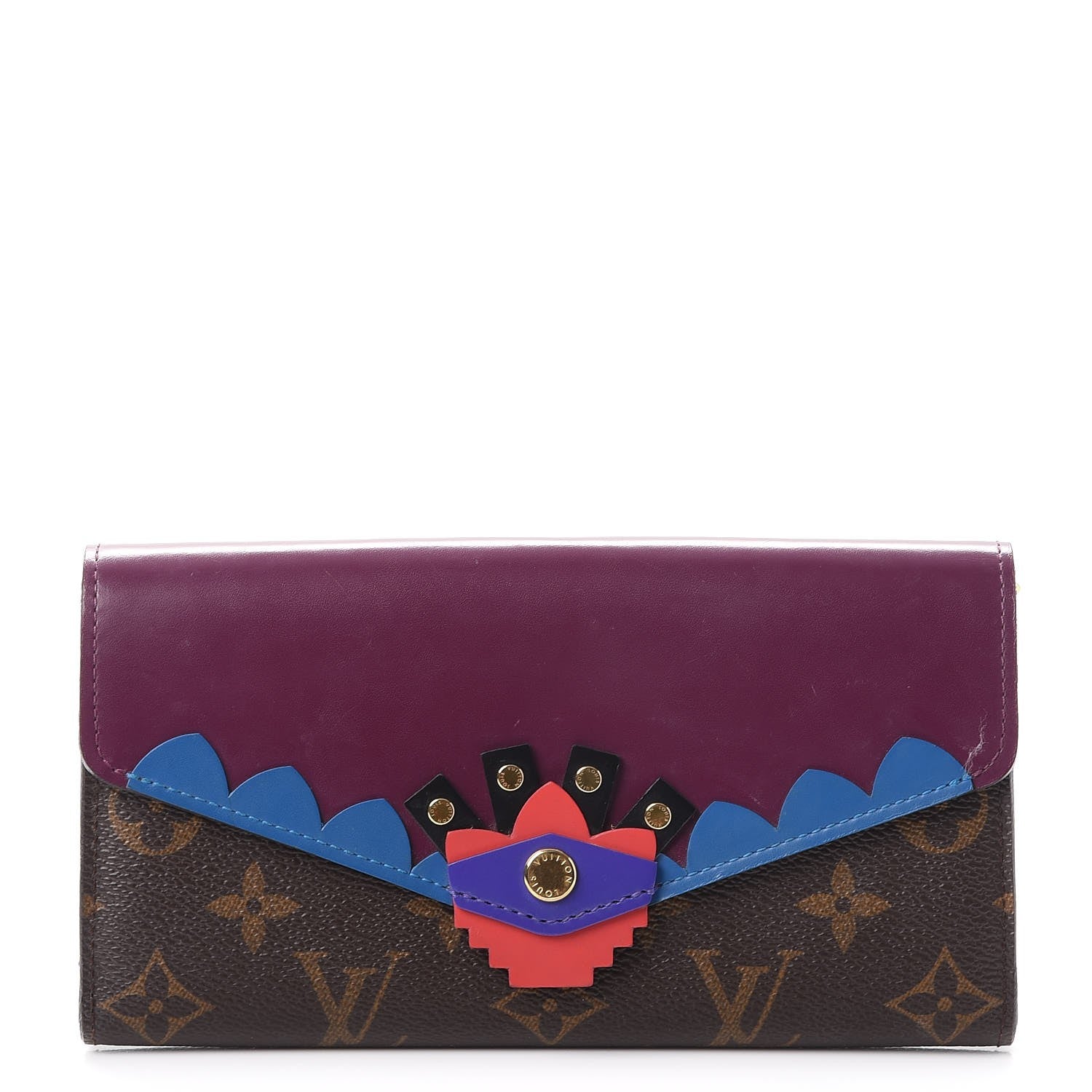 Louis Vuitton Monogram Totem Sarah Wallet Magenta 266577 – FASHIONPHILE