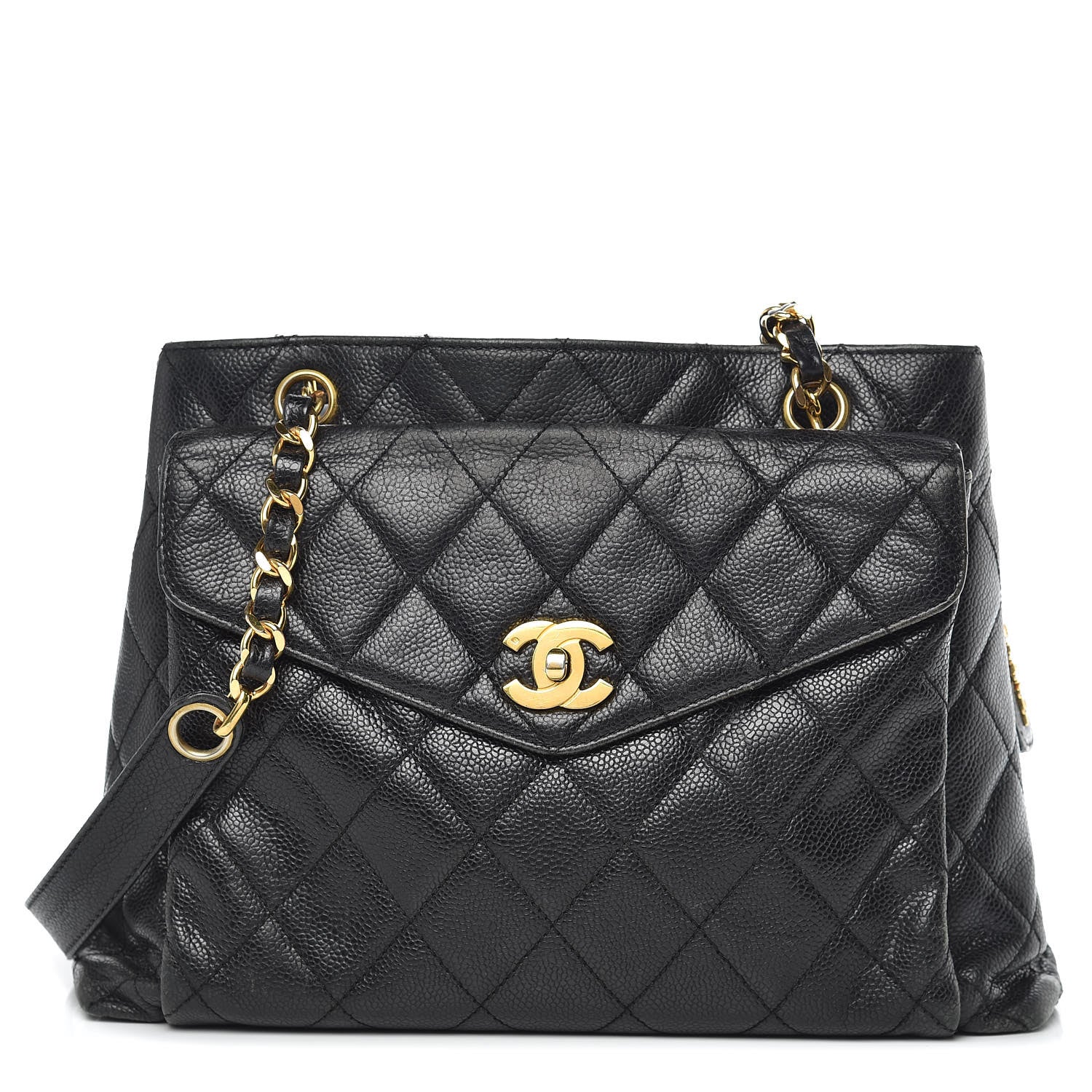 Chanel Caviar Quilted Flap Shoulder Bag Black 441691 – FASHIONPHILE