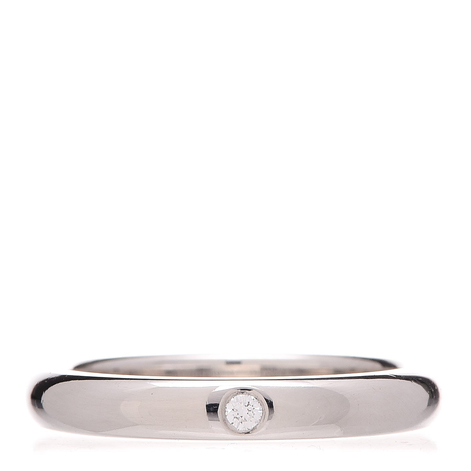 Tiffany Platinum Diamond Elsa Peretti Band Ring 49 5 354196 – FASHIONPHILE