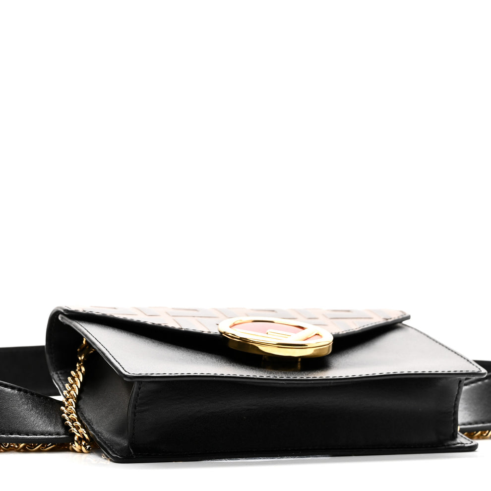 Fendi Vitello Liberty F is Fendi Bi-Color FF 1974 Embossed Envelope ...