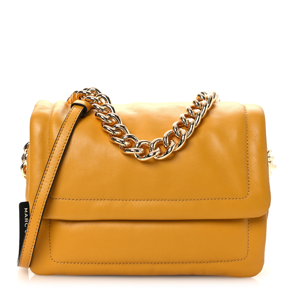 Marc Jacobs Lambskin The Pillow Bag Yellow 1790273 – FASHIONPHILE