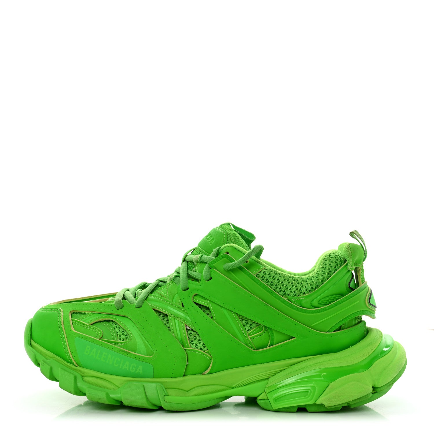 Balenciaga Mesh Nylon Mens Track Sneakers 40 Monocolor Fluo Green ...