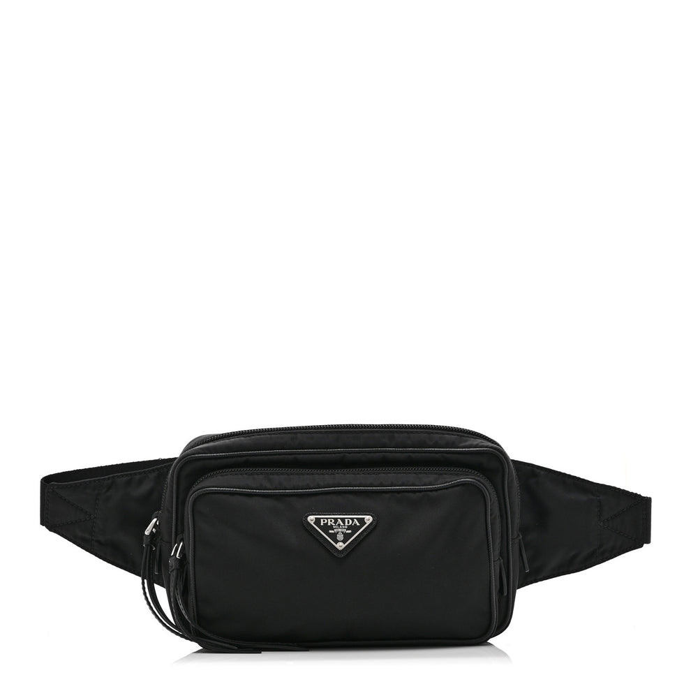 Prada Re-Nylon Saffiano Belt Bag L Black 1866269 – FASHIONPHILE