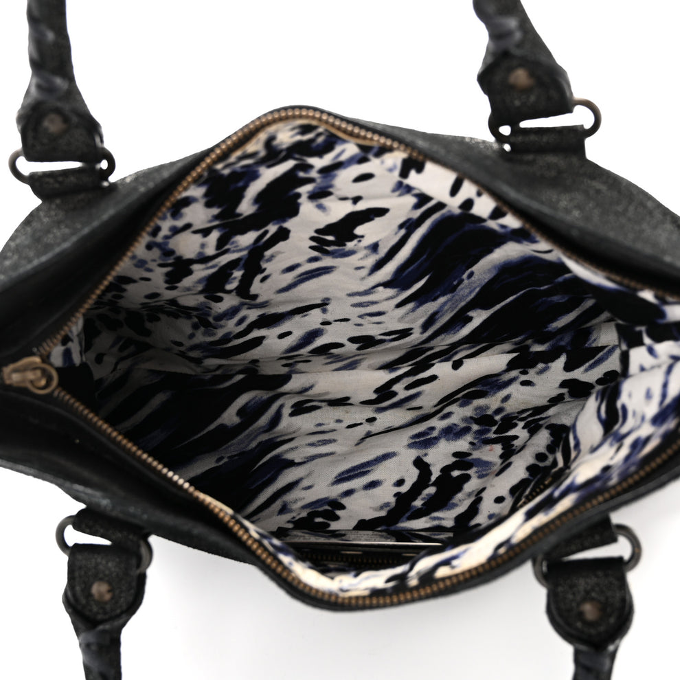 Balenciaga Craquele Calfskin Classic Hardware First Black 1797615 ...