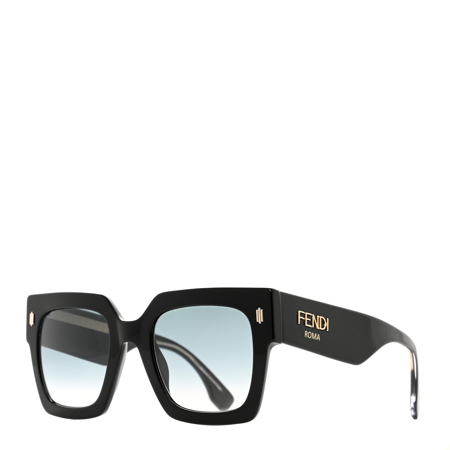 Fendi Acetate Fendi Roma Sunglasses FF 0457/G/S Black Blue 1363044 ...