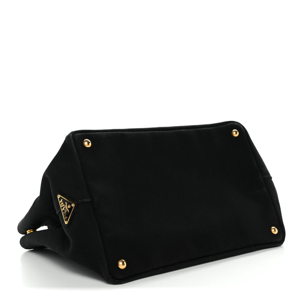 Prada Canapa Logo Tote Black 1871828 – FASHIONPHILE