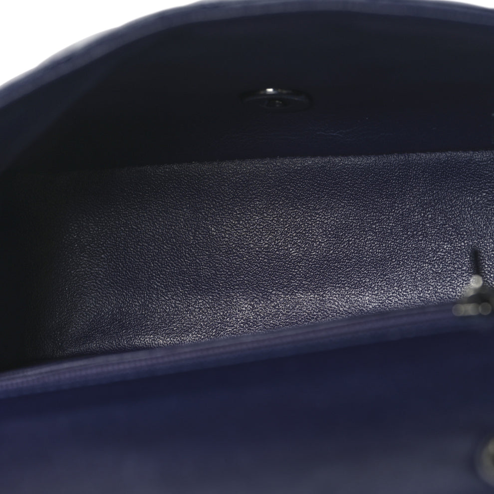 Chanel Lambskin Quilted Mini Square Flap Dark Purple 1777598 – FASHIONPHILE