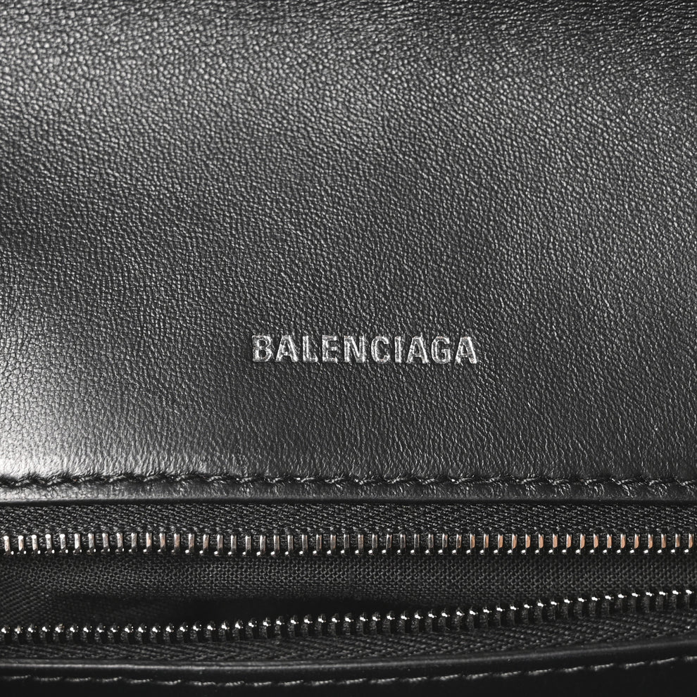 Balenciaga Semi Matte Soft Textured Calfskin Downtown Shoulder Bag ...