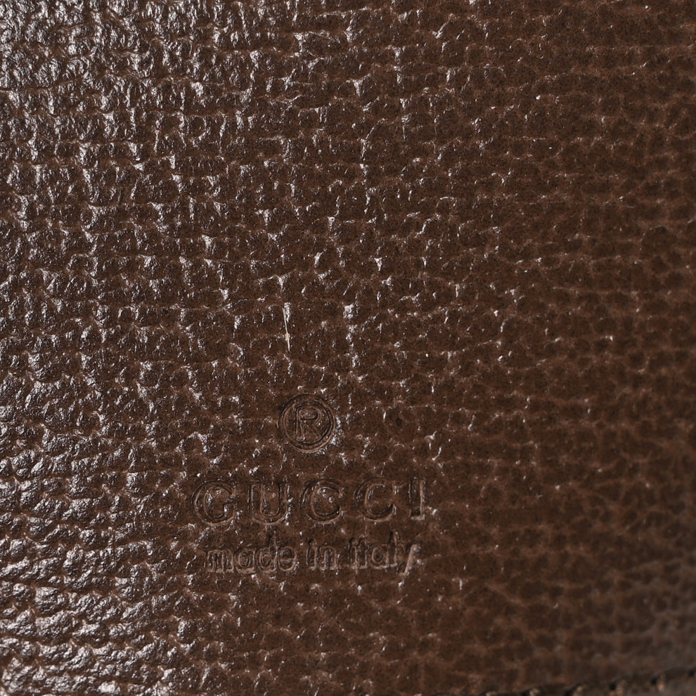 Gucci GG Supreme Monogram Textured Calfskin Web Mini Ophidia Half Moon ...